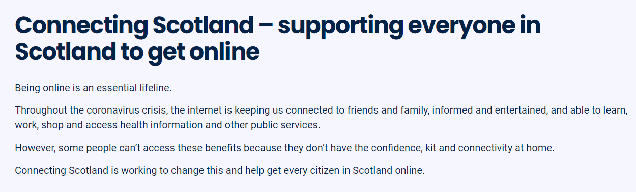 Successful Application for iPads and Internet Connection - Edinburgh ...