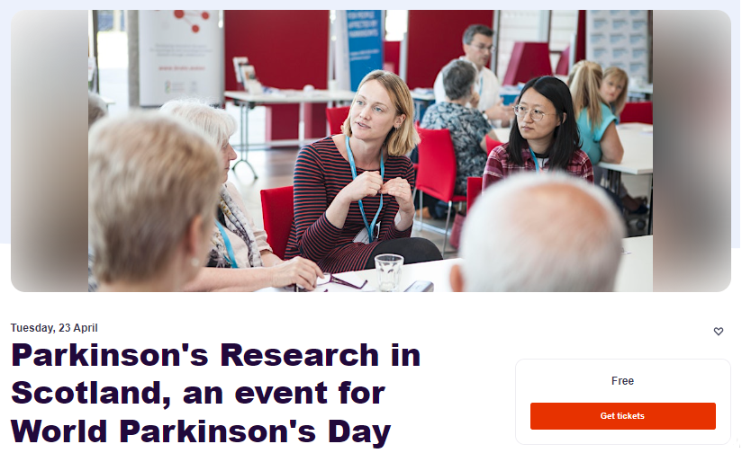 Parkinson's Research in Scotland, an event for World Parkinson's Day ...